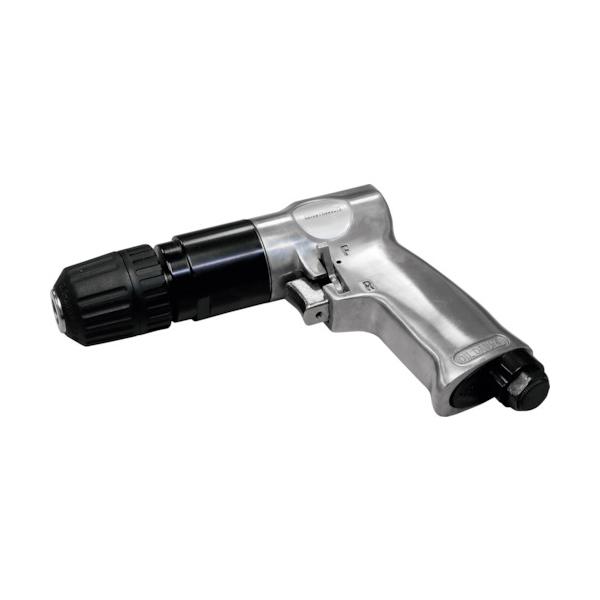 【特長】●ドリルの脱着が簡単な、キーレスチャック式のエアドリルです。●電動ドリルよりもコンパクトなサイズになるので、狭いスペースでも、本体が邪魔することなく作業を行うことができます。●φ10mmまでのドリルが使用できます。●正逆の回転切替が...