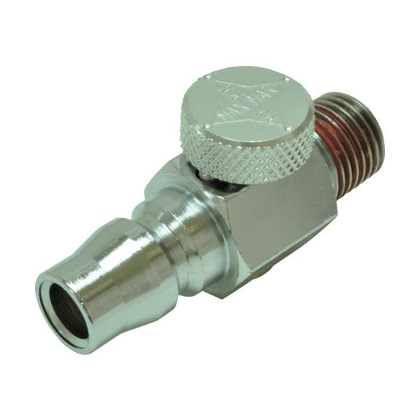 【特長】●エアの流量を調節するためのレギュレーターです。●エアプラグが付いているので、エアツールに直接取り付けて使用します。●レギュレーターとエアプラグを取り付けるよりも、全長が短くなり、取り回しがしやすくなります。