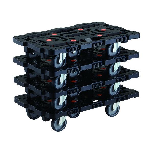 【特長】●４台セットのお買い得品です。●メッシュ構造の採用で、軽量で移動が簡単です。●縦・横方向に連結が可能です。●エラストマー樹脂車輪の採用でタイヤ痕がつくのを軽減します。●薬品や溶剤にも侵されにくく耐久性に優れています。●滑り止めゴム：...