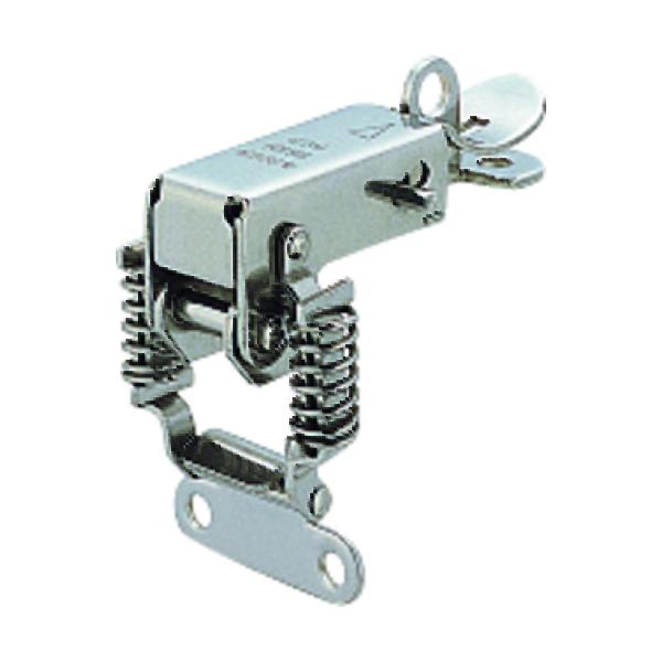 【特長】●筐体のコーナーに取り付け、扉正面側から締め込み、解除操作ができます。●コーナーファスナーヒンジSTH-C64とセットで使用できます。●セーフティーロック付きで振動に強く、不意の解除を防ぎます。●南京錠や封印具シリーズと合わせて使用...