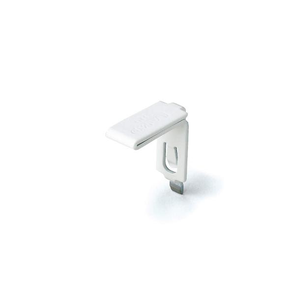 棚柱への取り付け、取り外しがスピーディーで確実にできます。<br>棚受カバー（別売品）を取り付けると滑りにくくガラス棚板などにも最適です。<br>薄型形状のため、収納物の邪魔にならず、本棚などの使用に最適です。