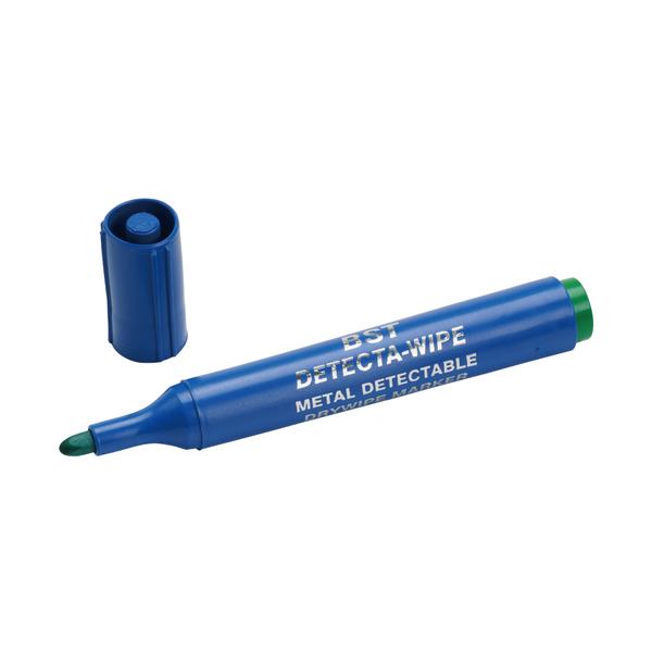 【特長】●金属検出機で検出可能で、異物混入リスクを低減できます。●キャップ部分も金属検出機に反応します。●油性ペンです。【用途】●食品工場内での筆記