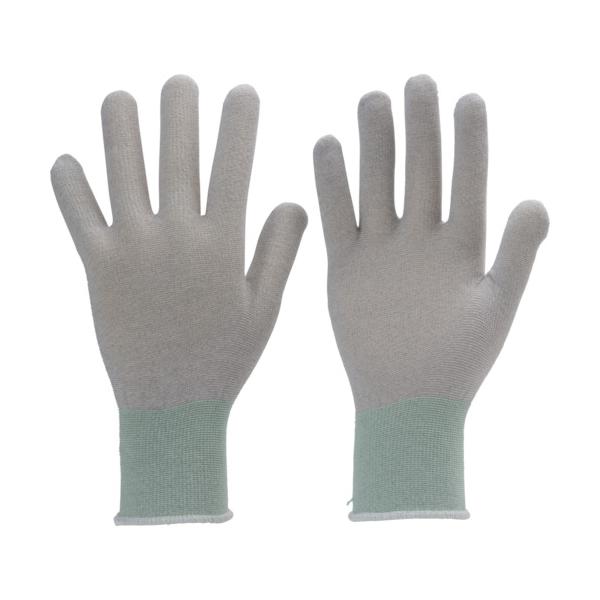 【特長】●10双入のお買い得パックです。●カーボンを含んだ長繊維ウーリーナイロンを使用し、摩擦帯電・接触帯電の発生を防ぎ、ホコリの発生を抑制します。●伸縮性の高いナイロンで手にフィットするノンコート仕様です。【用途】●製品組み立て作業。●電...