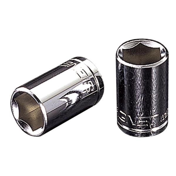 ●ミラー仕上げのメッキが美しいスタンダードソケット。●ボルト・ナットを傷めにくい面接触タイプ。●6角タイプ。