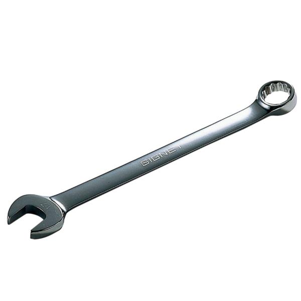 ●ミラー仕上げのメッキが美しいコンビネーションレンチ。