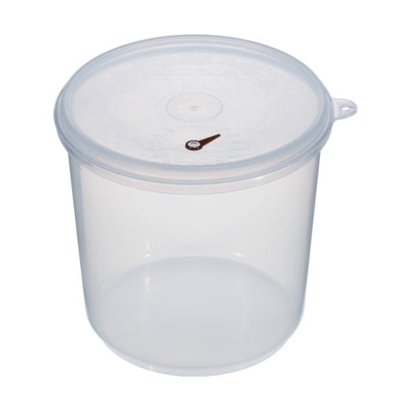 【特長】●留具やパッキンを使わない簡易密閉容器です。●フタには便利な日付メモリー付です。●半透明なので中身が何か分かります。