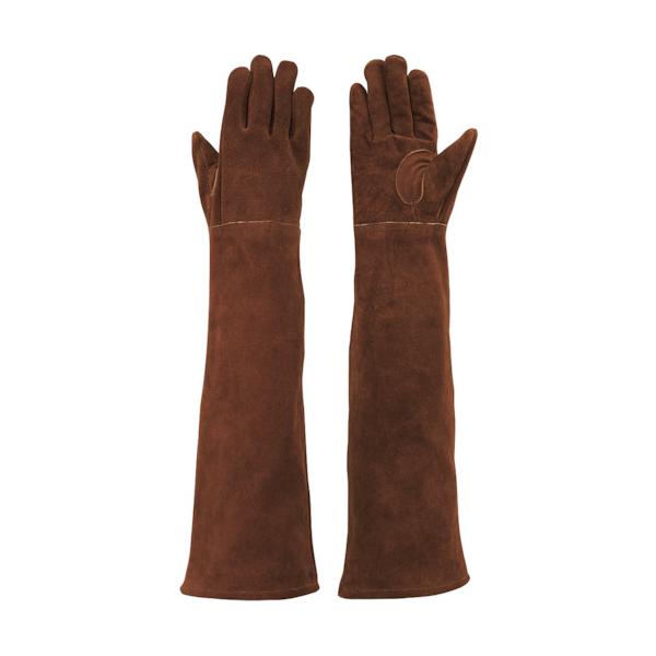 【特長】●特殊オイル加工で油汚れに特に強い牛床革手袋です。