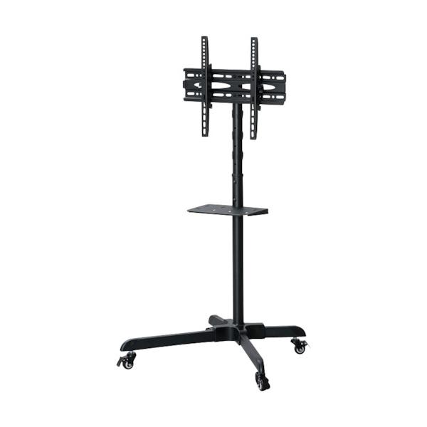 【特長】●会議を行う仕事場や、学校・塾などの教育現場に最適なディスプレイスタンドです。●最大40kgまでのディスプレイを取り付けることができます。●使用シーンに合わせて見やすい角度に調整可能です。●固定棚にパソコンや周辺機器を置いて、スッキ...