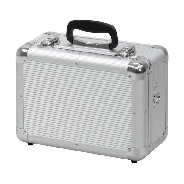 【特長】●アルミの高級感と軽量堅固さを兼ねそなえたツールケースです。●コーナー部材は衝撃に強いラウンド加工仕様です。●用途に合わせて移動できる仕切板付です。●バックル部は鍵をかけることができ、大切な収納物をがっちりガードできます。●持ち運び...