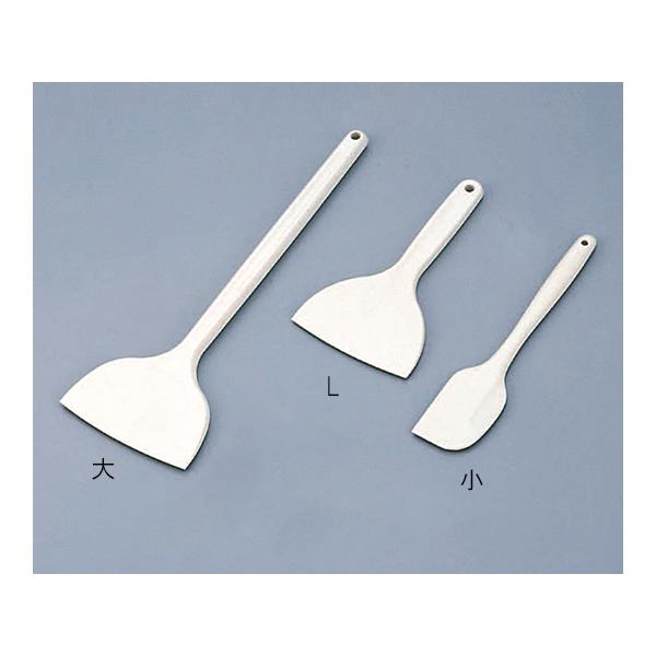 【特徴】●酸性、アルカリ性の洗剤などに強く、また油脂などによる変形・変色がありません。●使用用途別に色分けでき、異物混入を防ぎます。【仕様】●型番：クリーンヘラL●色：白●サイズ：210mm×120mm●材質：シリコーン樹脂●使用温度：-2...