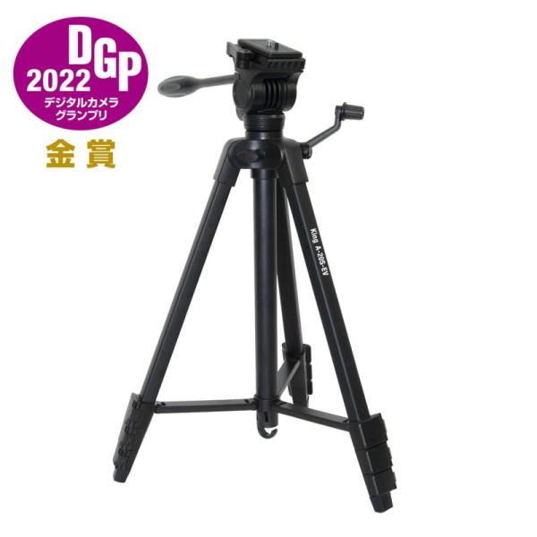 【特長】●縦構図にも対応した3WAY雲台を搭載、クランクハンドルを回すことで、エレベーターの高さ調整が可能です。脚タイプはロックレバー式で、好みの高さに調整・固定可能。 開脚ロック機能も搭載しており、確実に脚を開き、固定することができます。...