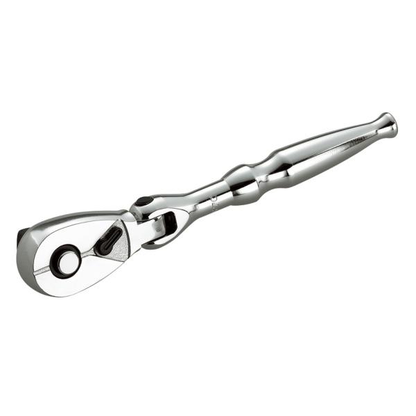 ●1/4”SQのボディーに3/8”SQのドライブを組み込んだコンパクトタイプのラチェットです。●首振りヘッドタイプです。●プッシュリリースボタン付です。●パック入です。●リペアキット(BRC3-K)を設定しています。