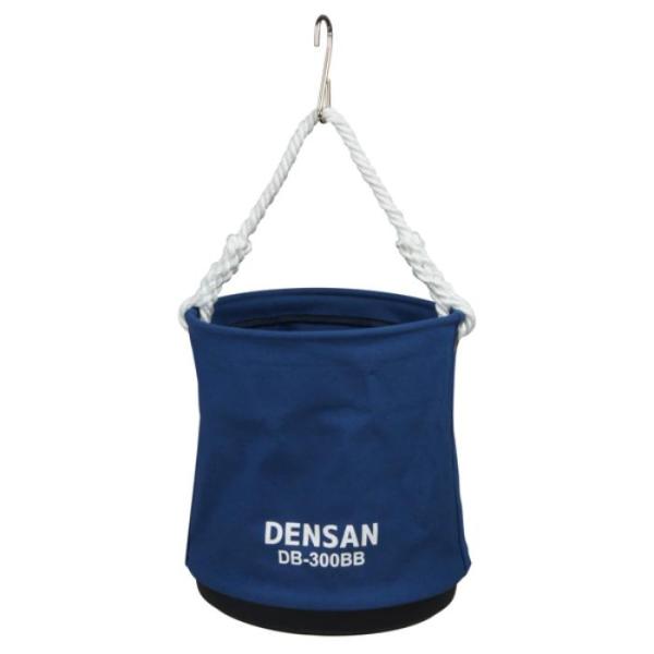 【特長】●底部はプラスチック製、頑丈で水にも強い●ロープは丈夫なポリエステル製●ボディは厚手の帆布を採用●引っ掛けに便利なS環フック付●色：青●サイズ：300φ×高さ 350mm●質量：780g