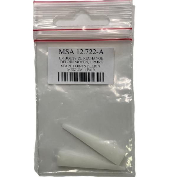 【特長】●MSA 12.722ピンセット用交換デルリン製チップ●形状：先丸型
