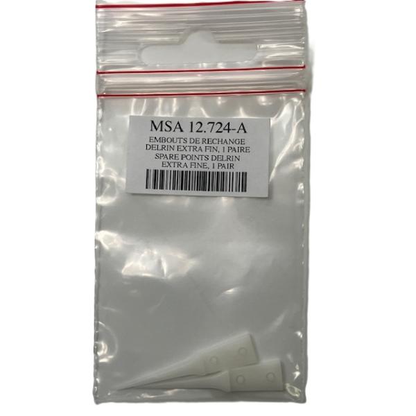 【特長】●MSA 12.724ピンセット用交換デルリン製チップ●形状：一般型