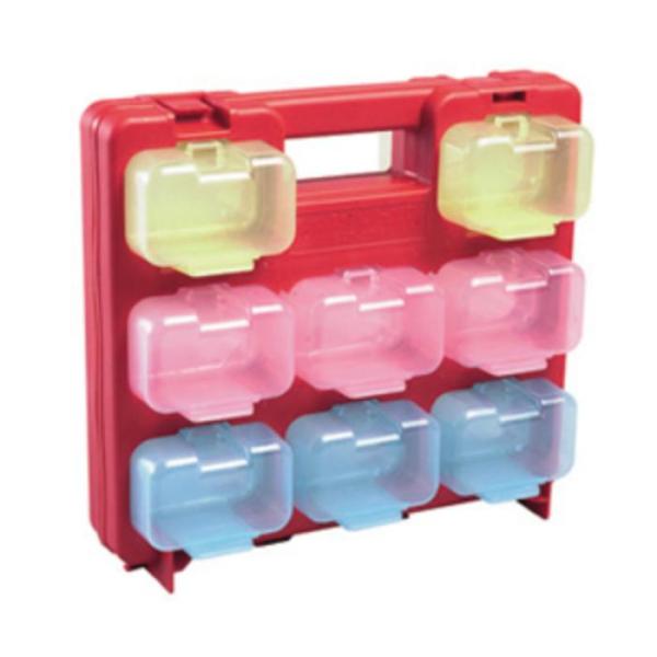 【特長】●ケースのない-パーツボックス　使いやすいミニタイプ●外枠に透明中箱がセットされているので、中身が一目瞭然●外枠は2分割でき、脱着も簡単で整理保管携帯に便利！●スケルトン小箱は、パーツを入れたままスケルトンパーツボックスや棚に整理保...