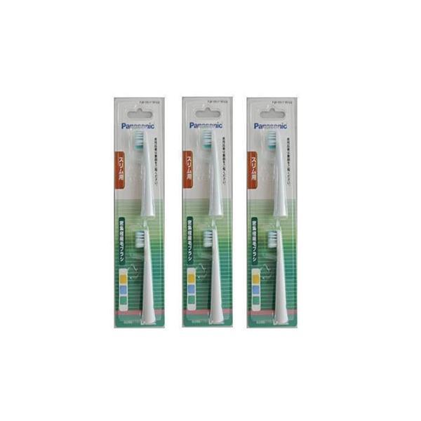4549077769558   パナソニック スリム用密集極細毛ブラシ 2本入 3個セット Panasonic　ドルツ（スリム）専用 EW0971-W・パナソニック 音波振動ハブラシ ドルツ用 交換ブラシ・スリム用 密集極細毛ブラシ・2本入...