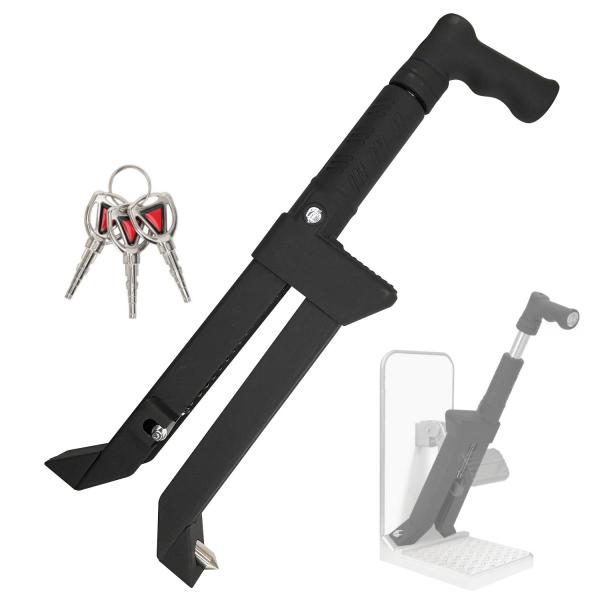 【商品説明】・ブレーキペダルを踏めないように固定し、エンジン始動・ギアチェンジ・発進を同時に阻止。万が一車内に侵入されても、専用キーなしでは解除できず、車両盗難を防ぎます。・高品質・高硬度の鋼材を採用し、パイプカッターや切断工具にも負けない...