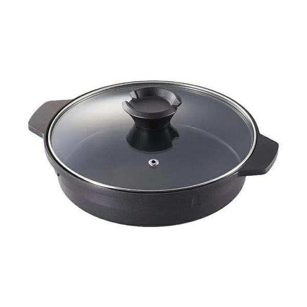 イワタニ CB-A-MPJ ブラック ジュニアマルチプレート ガラス蓋付き