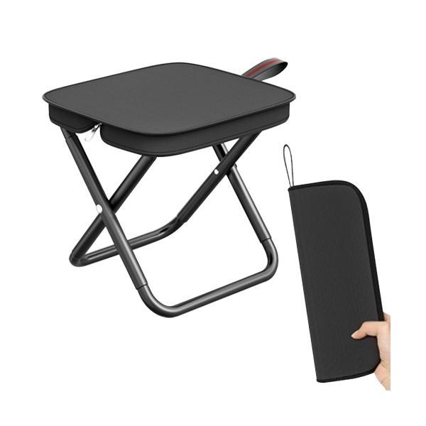 【商品説明】・座面が収納袋を兼ねており、収納袋を紛失してしまう心配がありません。・約570gと軽量で持ち運びが楽です。耐荷重は100kgです。・座面からフレームを引き出すだけで簡単に設置することができます。【商品仕様】カラー ブラック