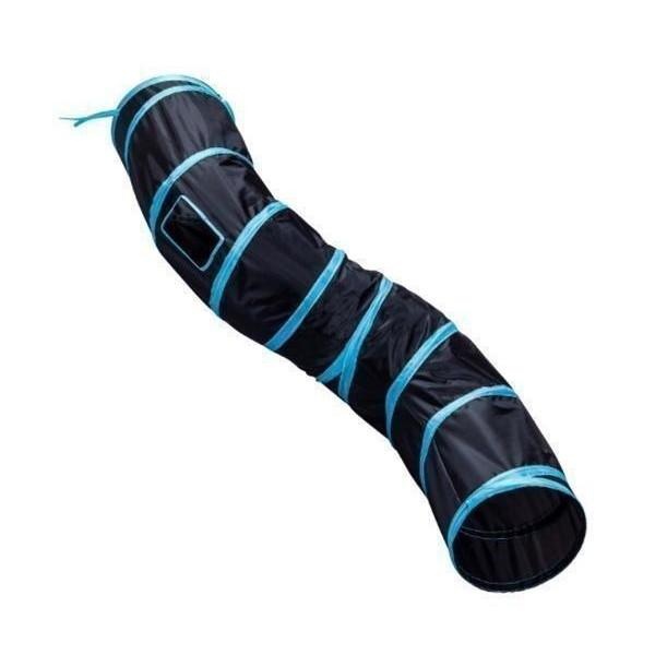 【商品説明】S型トンネルに入って楽しく遊べて猫も大喜び！楽しく遊べるので猫の運動不足解消にもおすすめです。使わないときはコンパクトに収納できるのでとても便利です。【商品仕様】カラー　ブルー猫トンネル おもちゃ キャットトンネル S型 ペット...