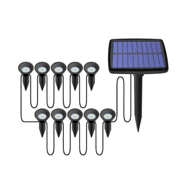 【商品説明】・ソーラーパネルとライトが別々になっているので、日陰になる場所にも照明を設置できます。 　お庭のアクセントにもピッタリです。・電源が必要ないソーラー充電式だからとっても経済的です。　配線も不要なので気軽にお使いいただけます。・日...