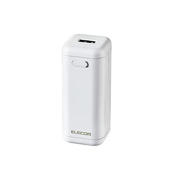 エレコム DE-KD01WH ホワイト モバイルバッテリー 乾電池式 単3電池×4本付属 Type-A×1