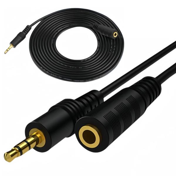 【商品説明】・イヤホンやヘッドホンで長さが足りないときに役立つ延長コードです。・ジャックの部分は金メッキになっています。・マイク機能には対応していません。【商品仕様】カラー ブラックケーブル長さ　約2.6m※商品のパッケージに3mと記載して...