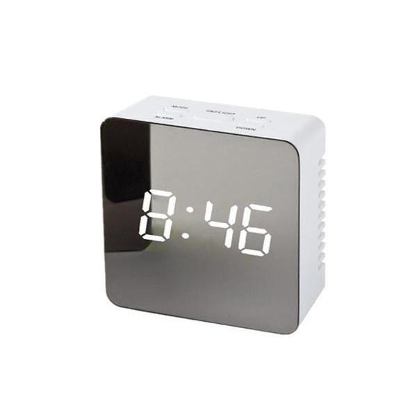 【商品説明】・LEDデジタル表示の多機能ミラークロックです。・どんな部屋にも合うシンプルなデザインで、デスクまわりにも置きやすいコンパクトサイズです。・時間表示を12時間/24時間のどちらかを選択できます。・アラーム、スヌーズ設定ができます...