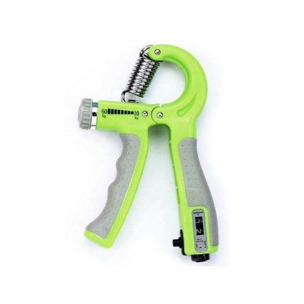 【商品説明】・タッチすることで回数を自動記録してくれるカウンター付きで、トレーニングの回数が一目瞭然でわかります。・ダイヤルで10〜60kgの強度調整ができます。・快適な握り心地のグリップで、強靭なステンレスバネを採用。　何度使用しても緩む...