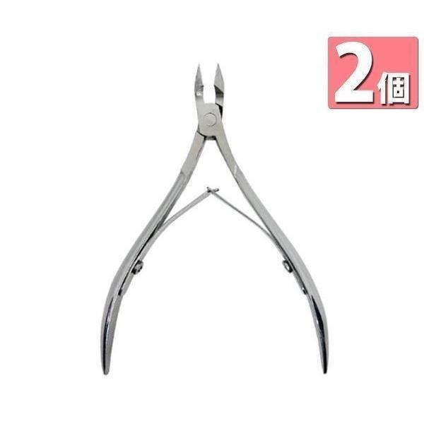【商品説明】ネイルのお手入れに最適なネイルニッパーです。しっかりとしたグリップの反発があるダブルスプリングを採用！コンパクトなサイズで持ち運びにも最適です。2個セット ネイルニッパー ネイル キューティクルニッパー ジェルネイル ネイル用品...