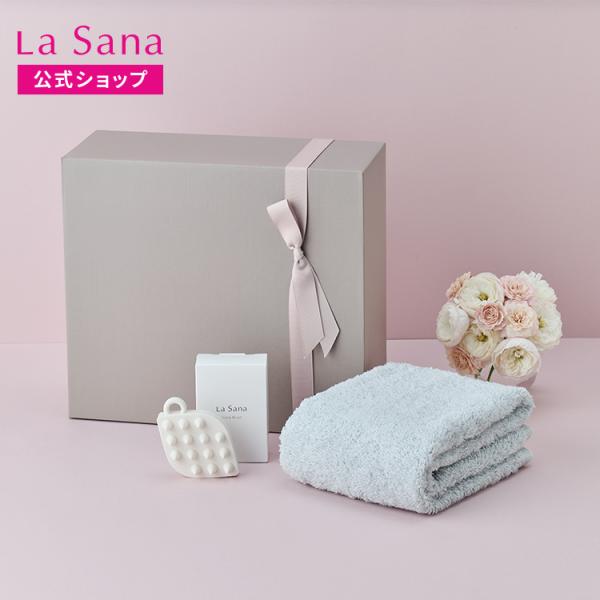 【セット内容】・スカルプブラシ×1・Perfec10 フェイスタオル×1（サイズ：約34×85cm / カラー：シルバーグレー /素材：オーガニックコットン）・ギフトボックス×1【商品詳細】シャンプーブラシとしてだけではなく、リラックスタイ...