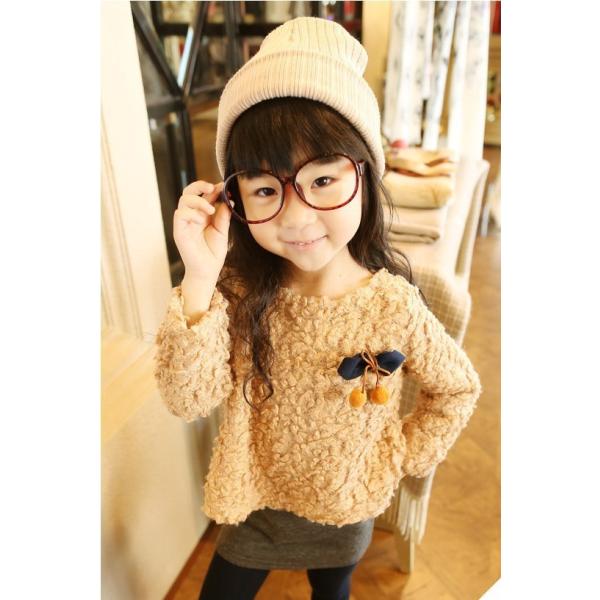 【メール便発送OK】【素材】コットン・ポリエステル【詳細】セーターとワンピースが１体になっている、とてもユニークなワンピース。セーターは後ろリボンで結ぶ、とても可愛いらしい。ワンピースは胸元あたりから裏起毛なので、防寒性が高いです。ワンポイ...