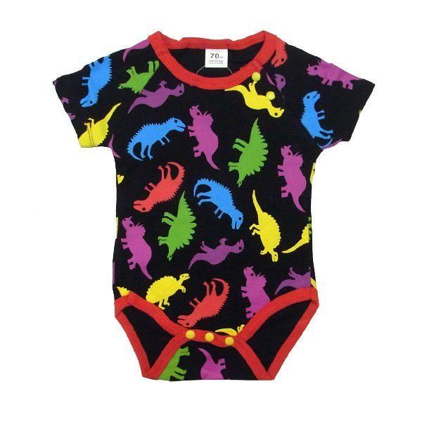 ボディカラー：ブラックサイズ：70サイズ（12ヶ月前後）、80サイズ（18ヶ月前後）国内メーカー品、オリジナルデザイン、半袖ロンパース。＜素材＞ 100％コットン、プラスティック（スナップボタン）襟〜左脇にかけて着脱用のスナップボタンが付属...