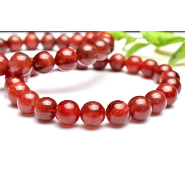 【材質】チベット産◇高発色 アンデシン 産地：チベット【サイズ】約6.5mm（±0.5mm）【腕周り】約15.5cm(伸縮性有り)【重さ】約12g【特徴・意味】赤褐色が美しいアンデシンのブレスレットです。一見は濃い赤褐色一色にみえますが、光...