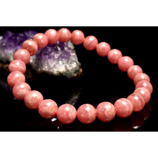 【材質】インカローズ 7.5mm 産地：アルゼンチン【サイズ】約7.5mm(±0.5mm)【腕周り】約15cm(伸縮性あり)【重さ】約20g【特徴・意味】発色の素晴らしいインカローズが入荷致しました！可愛らしい縞模様と美しいカラー、うるうる...