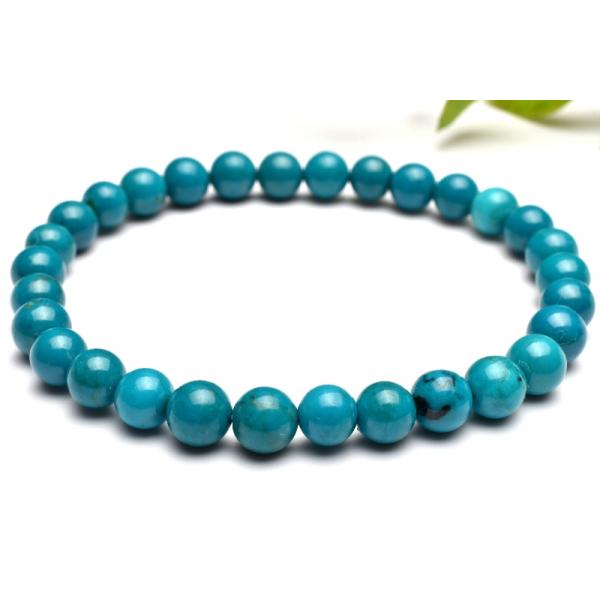【材質】クリソコラシリカ 6mm 産地：ペルー【サイズ】約6mm(±0.5mm)【腕周り】約15.5cm(伸縮性あり)【重さ】約10g【特徴・意味】ブルーグリーンの発色が美しく、天然由来の幻想的な模様が見ていて飽きないクリソコラです。高発色...