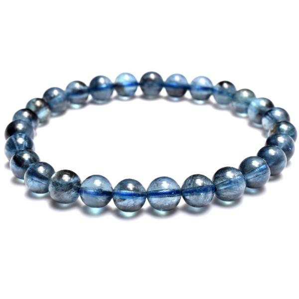 【材質】ブラックスターアクアマリン 6.5mm 産地：南アフリカ【サイズ】約6.5mm(±0.5mm)【腕周り】約15cm(伸縮性あり)【重さ】約11g【特徴・意味】澄み渡る清らかな海を連想させるような、透過性あるアクアマリンです。金属光沢...