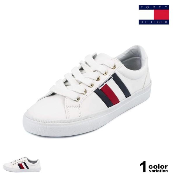 [ブランド]TOMMY HILFIGER (トミーヒルフィガー)[アイテム]レザースニーカー LIGHTZ[素材]アッパー：レザー　ソール：ラバー【コメント】シンプルなシルエットにブランドらしい洗練を加えたロートップスニーカー。合成素材を用...