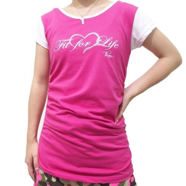 THIAM (ティアム）ＭＡＧＬＩＡLIFE　半袖 Tシャツ レディース＃ＴＴ141【ダンス 衣装 /ダンス ウエア/フィットネスウエア/ヨガウエア/ズンバ/リトモス/ダンスパンツ】[カラー]ホワイト・ピンク・グリーン　　　　身丈/身幅/ ...