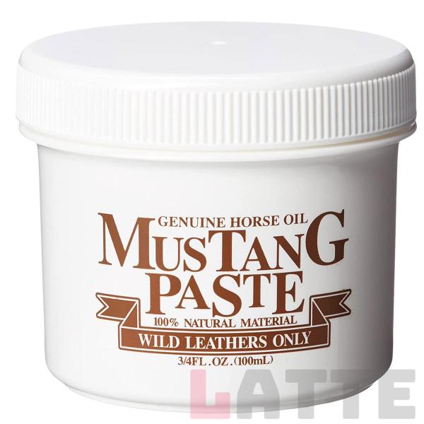 動物の脂をそのまま革へ塗っていたレトロアメリカン時代のシンプルなレザーメンテナンス。マスタングペーストは純度100％天然のホースオイルを使っています。レザー用に適したこのオイルのベースとなるホースファット(馬脂)は、品種や部位までこだわって...