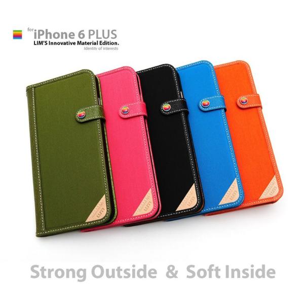 【LIM'S社認定　正規輸入品】『iPhone6 Plus用　おしゃれスマホケース DIARY TYPE』LIM'S DESIGN/リムズCORDURA iPhone Case (コデュラiPhoneケース)Apple　iPhone6 Pl...
