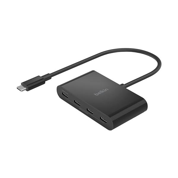 4つのUSB-Cポートを搭載、10Gbps高速データ転送カメラやキーボード、マウス、SSDなど4つのポートを使って様々なデバイスと接続。4 つの USB-C 3.2 Gen2 ポート。そのうち1基はUSB-C 100W PDに対応USBハブ...