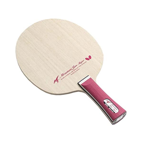 タイプ:攻撃用シェーク反発特性:9.4、振動特性:8.0ブレード構成:5枚合板、ブレードサイズ:157×150mmレギュラー、ブレード厚:5.7mmグリップサイズ長さ×厚×エンド幅:FL:100×24×34mm平均重量:86g