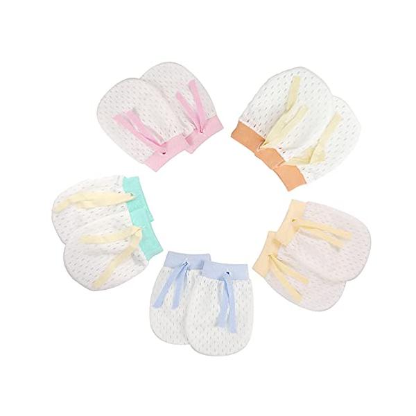 上質な素材新生児用手袋は上質な綿でできています。新生児に安全で健康なので、安心して使えます。通気性通気性網目のついたベビーグローブは涼しく感じられ、熱くなりにくいので、夏の赤ちゃんにぴったりです。装着しやすい紐付きの新生児用手袋は、赤ちゃん...