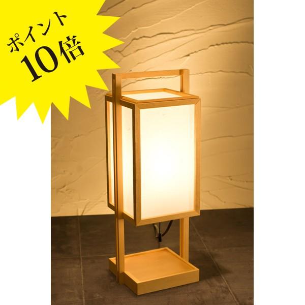 ■サイズ　巾170　D150　H460(mm)　コード長1.7m■灯具　口径/E26　最大W数/40W＋豆球付■取付方法/コンセント　プルスイッチ付（1→豆球→消）　■材質　スプルス　クリアー塗装　ワーロン紙■備考　・シェードは自然材を使っ...