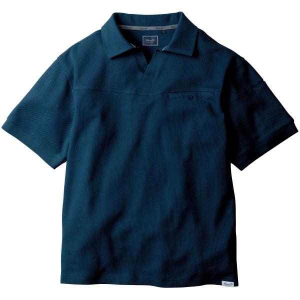 素材・混率：綿 100％(5.9オンス 200グラム/m2)消臭　ストレッチ 綿100％◎ラフに着て、ラフに働く綿100％のスキッパーポロシャツ■肌触りがよく吸湿性のある綿100％素材を使用■カジュアルに着こなせるジャガード鹿の子■不快なに...