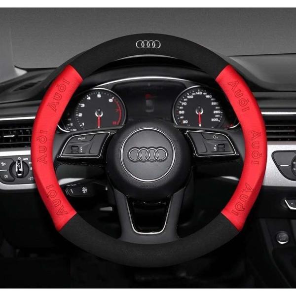 サイズ：外径38cm　 内径30cm素材：スエード＋牛革製通気性がよく、手汗を吸収やすい。高級感と質感にこだわった本革の生地です。触感よく、汚れ防止、滑り止め、磨きに耐え、通気性がよくの素敵なハンドルカバーです。