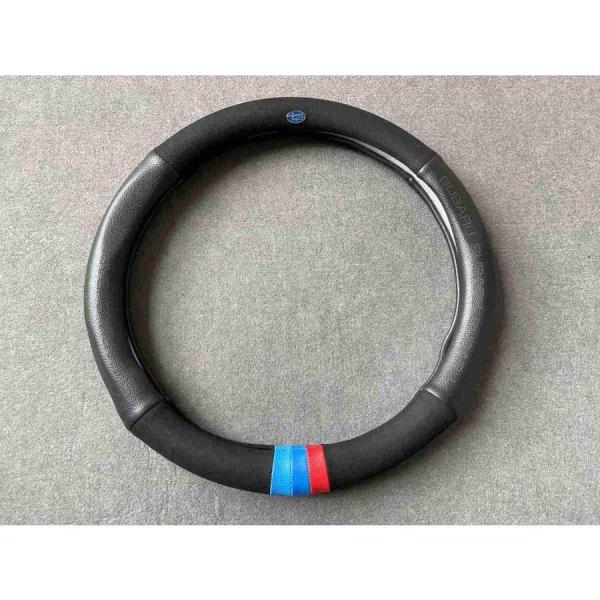 サイズ：外径38cm　 内径30cm素材：スエード＋牛革製通気性がよく、手汗を吸収やすい。高級感と質感にこだわった本革の生地です。触感よく、汚れ防止、滑り止め、磨きに耐え、通気性がよくの素敵なハンドルカバーです。