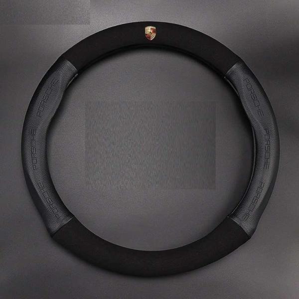 サイズ：外径38cm　 内径30cm素材：スエード＋牛革製通気性がよく、手汗を吸収やすい。高級感と質感にこだわった本革の生地です。触感よく、汚れ防止、滑り止め、磨きに耐え、通気性がよくの素敵なハンドルカバーです。